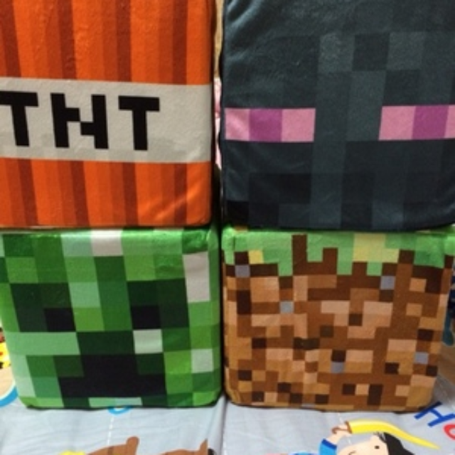 [PO] Minecraft Cushion Plushie Block, Hobbies & Toys, Toys & Games on ...
