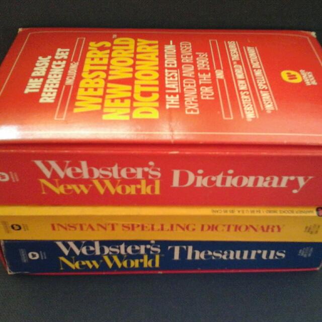 The Basic Reference Set Including: Webster's New World Dictionary The ...