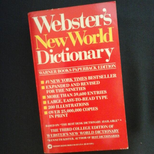The Basic Reference Set Including: Webster's New World Dictionary The ...