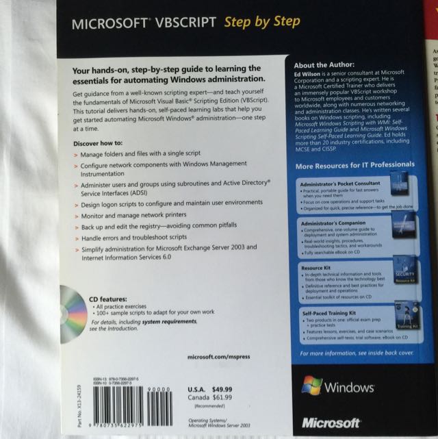 Microsoft VB Script - Step By Step, Computers & Tech, Office & Business Technology on Carousell