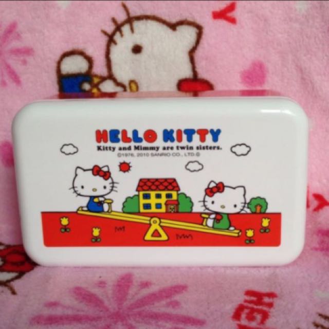 Hello Kitty Lunch Box with Ice Pack Gel Red #2 Made in Japan, Babies ...