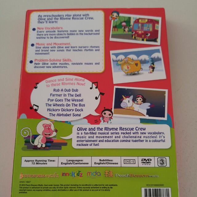 Olive & The Rhyme Rescue Crew Vol.5 DVD, Hobbies & Toys, Books & Magazines, Children's Books on ...