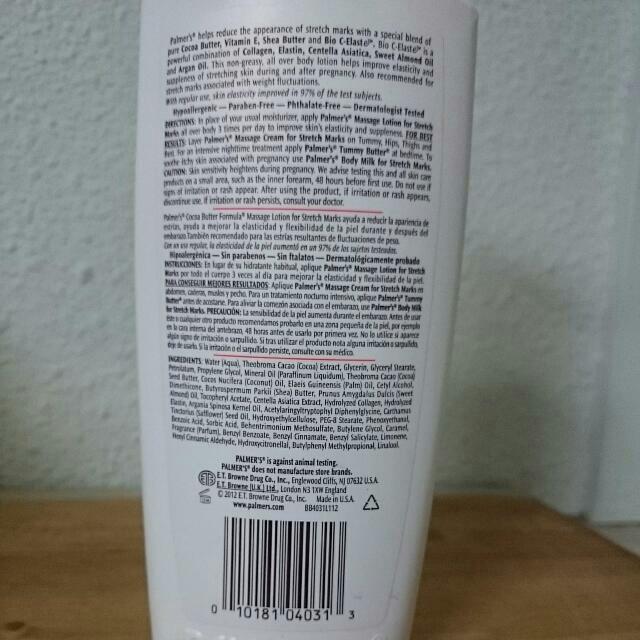 Palmer's Cocoa Butter Formula (Massage Lotion For Stretch Marks), Women ...