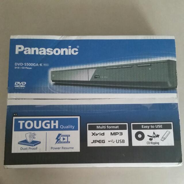 Panasonic DVD / CD Player (DVD-S500GA-K) Black, Computers & Tech, Parts & Accessories ...