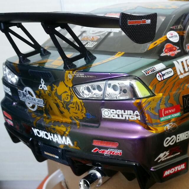 Yokomo Yukes Team Orange Evo X RC Drift Body Shell. Suit Yokomo Tamiya Ota R31 Street Jam Hpi ...