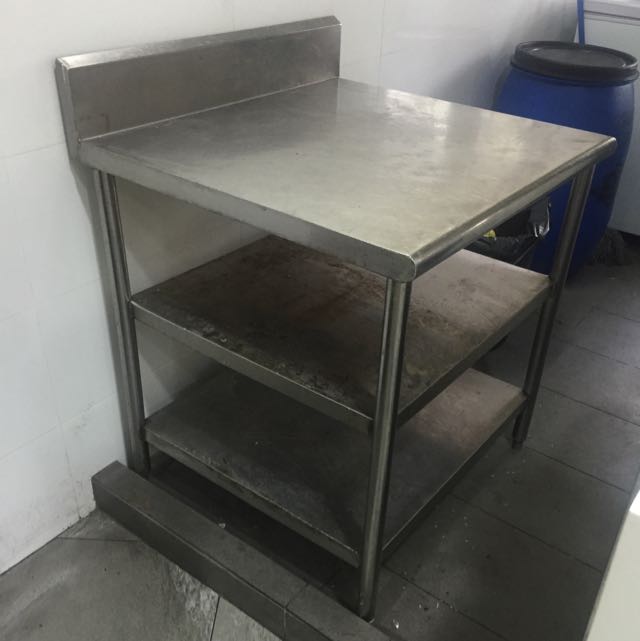 3 Tier Stainless Steel Table, TV & Home Appliances, Kitchen Appliances ...