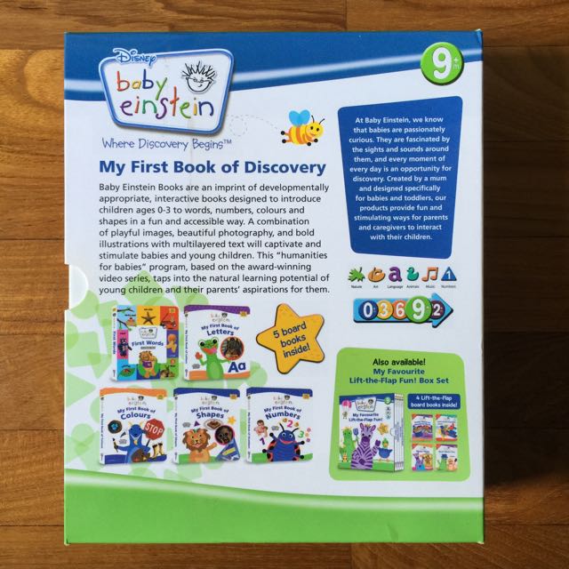 Baby Einstein My First Book Of Discovery (5 Board Books), Babies & Kids ...