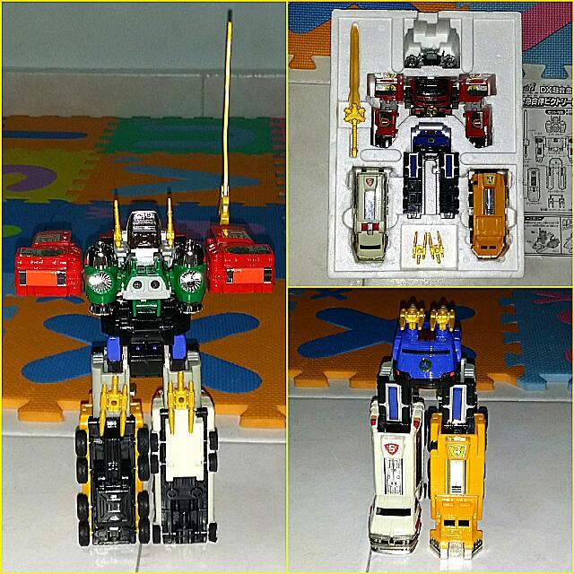 Lightspeed Rescue Gogo Five 5 Victory Robo DX Megazord in Box Year 1999 ...