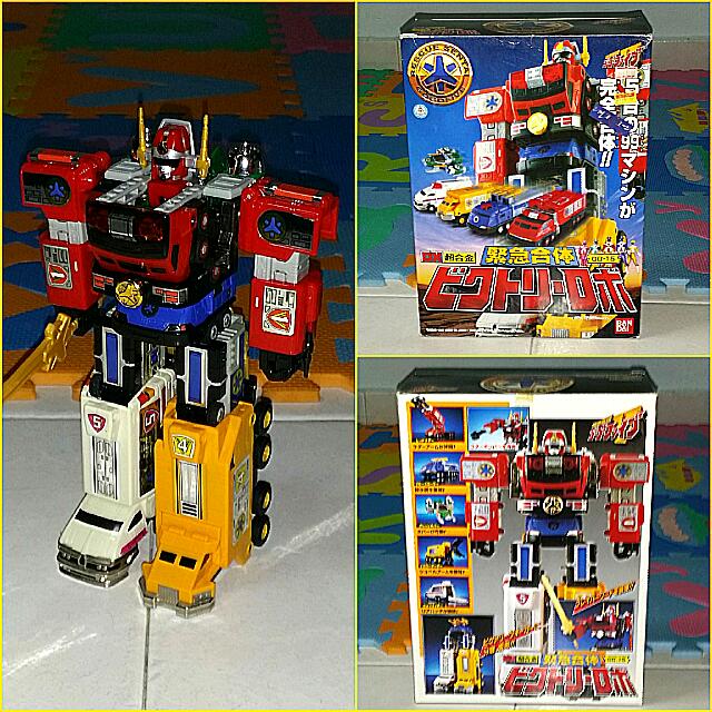 Lightspeed Rescue Gogo Five 5 Victory Robo DX Megazord in Box Year 1999 ...