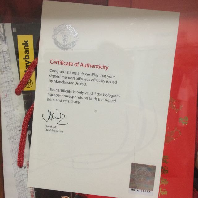 Patrice Evra Signed Manchester United Jersey, Sports Equipment, Sports ...