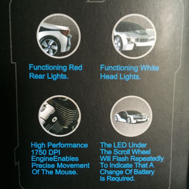 Landmice BMW i8 Wireless Mouse, Computers & Tech, Parts & Accessories ...