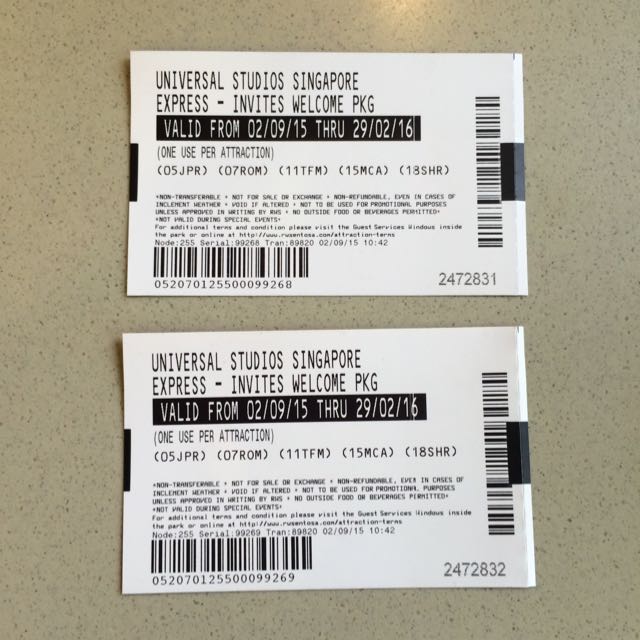 USS Express pass !!, Tickets & Vouchers, Local Attractions & Transport ...