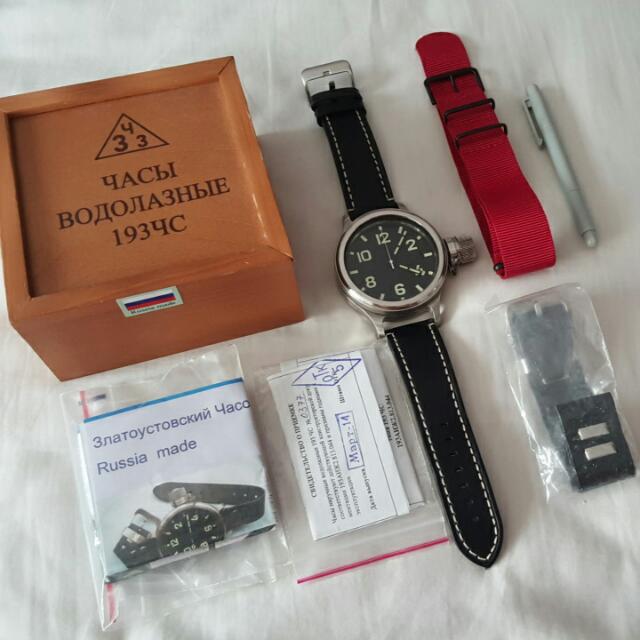 Zlatoust Agat Chs 193 LCR Russian Diver Watch 53mm, Luxury, Watches on ...