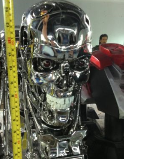 REPLICANOT SIDESHOW 1:1 SCALE LIFE-SIZE TERMINATOR T-800 CHROME ...