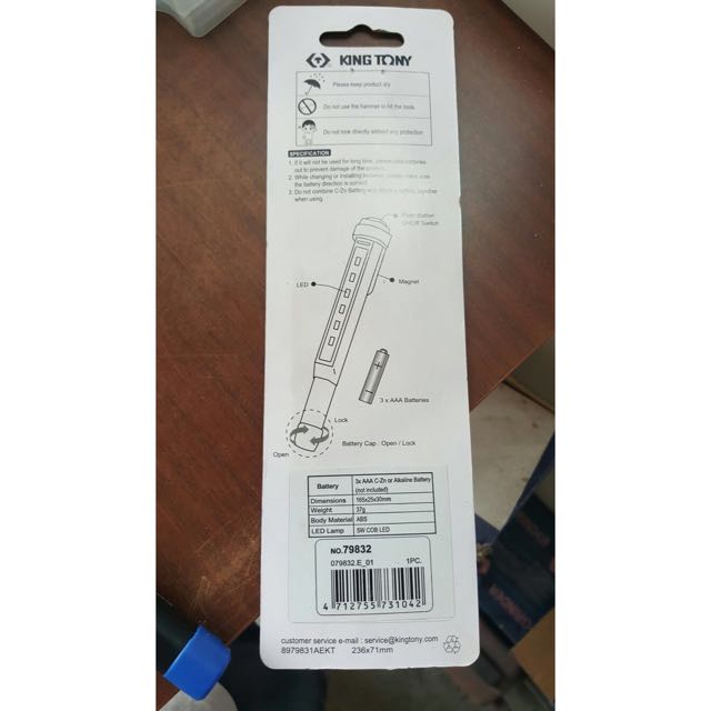 King Tony LED Pen Light, Hobbies & Toys, Stationery & Craft, Art ...