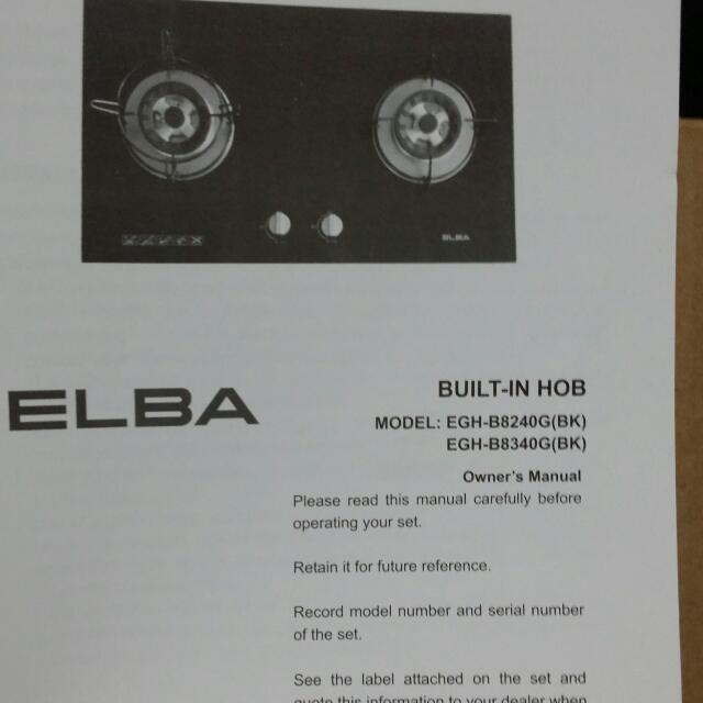 Kitchen Stove Hob Elba, TV & Home Appliances, Kitchen Appliances, Hobs ...