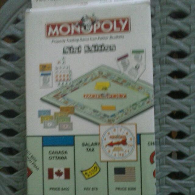 Monopoly Mini Edition Second Hand, Hobbies & Toys, Toys & Games on ...
