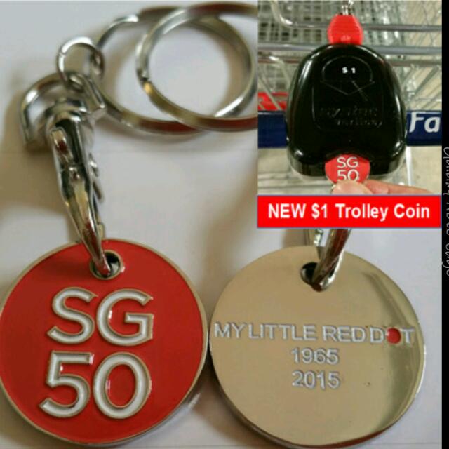 (NEW $1 Trolley Coin) Dual-Function Supermarket Trolley Coin with ...
