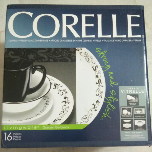 Corelle Livingware Garden Getaway 16 Pieces, Furniture & Home Living ...