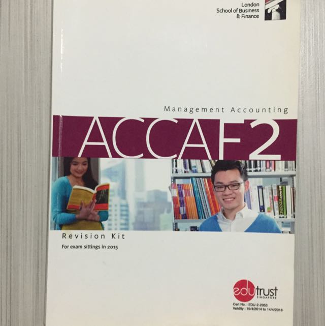 LSBF -ACCA F2-Management Accounting Materials, Hobbies & Toys, Books & Magazines, Textbooks on ...