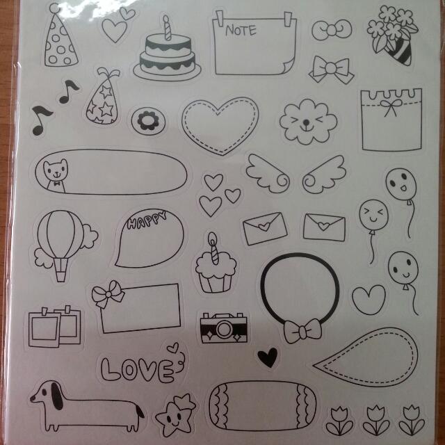 READY STOCK INSTAX STICKER 6SHEETS/SET, Hobbies & Toys, Stationery ...