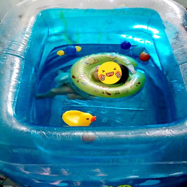 Inflatable mini pool / Baby swimming pool, Babies & Kids, Bathing ...
