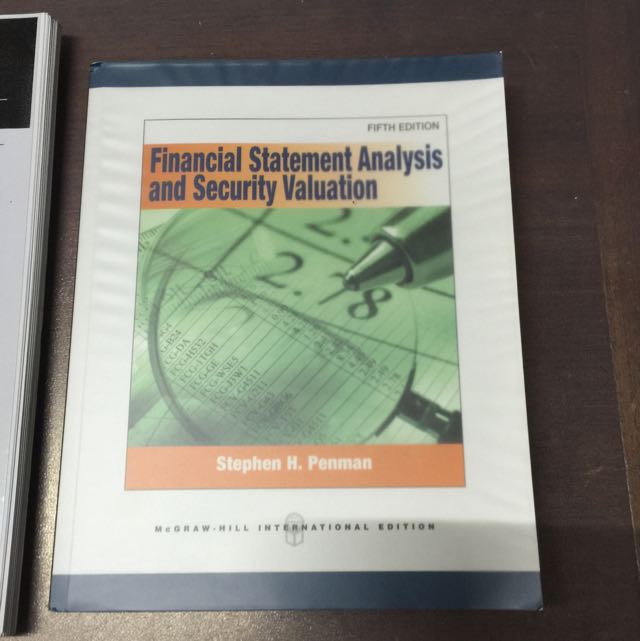 [RESERVED] Financial Statement Analysis / Business Analysis & Valuation, Hobbies & Toys, Books ...