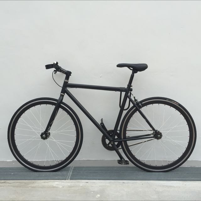 Full Black Fixie, Sports Equipment, Bicycles & Parts, Parts ...