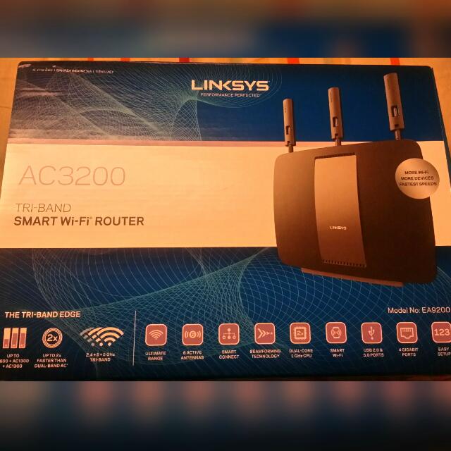 Linksys AC3200 Tri Band Smart WIFI Router, Computers & Tech, Parts ...