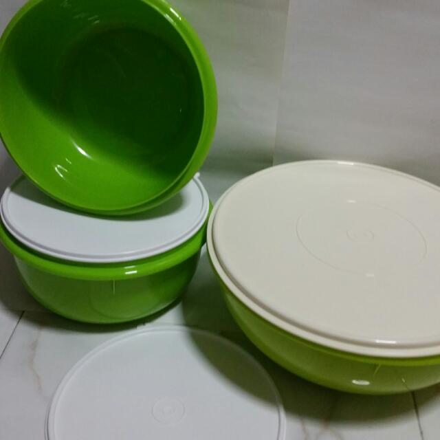 Tupperware large Containers Set Of 3 Pcs, TV & Home Appliances, Kitchen ...