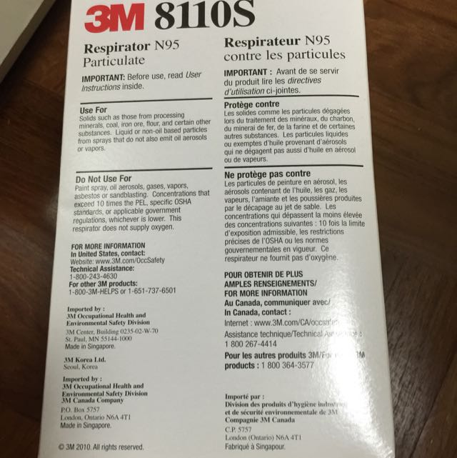 Authentic 3m 8110s N95 Children / Small Face Mask, Health & Nutrition ...