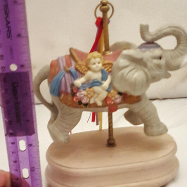 Circus Elephant Carousel Music Box, Everything Else on Carousell