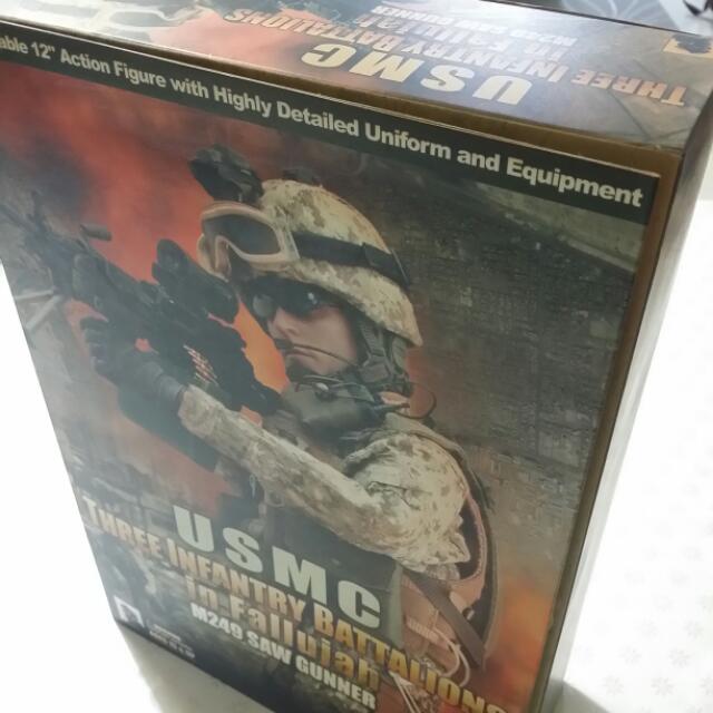 HOT TOYS USMC SAW GUNNER Three Infantry Battalions In Fallujah, Hobbies ...