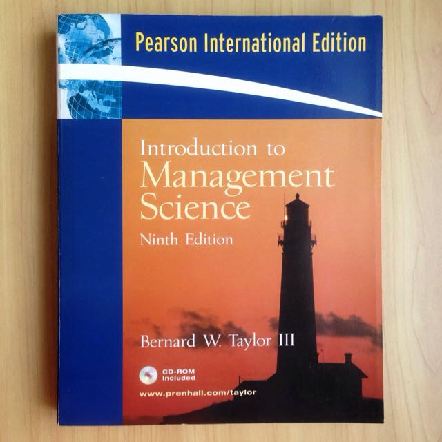Introduction To Management Science, Hobbies & Toys, Books & Magazines ...