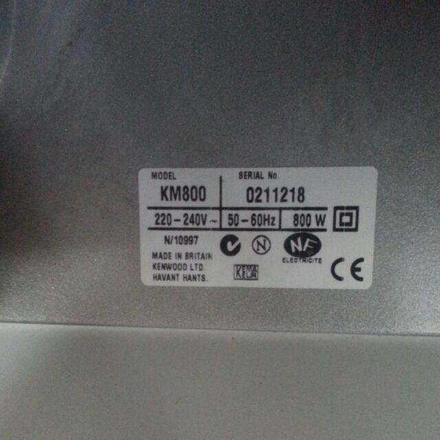 Kenwood Mixer KM 800, TV & Home Appliances, Kitchen Appliances, Hand ...