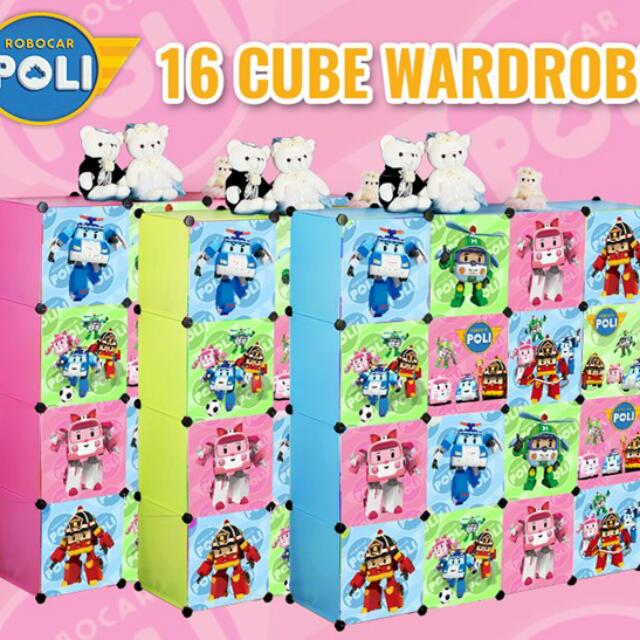 Robocar Poli Cube Wardrobe ETA 16/10 16CUBE, Furniture & Home Living ...