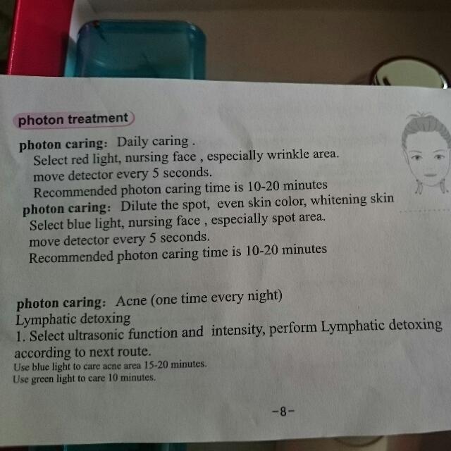 Photon-Ultrasonic Waves Skin Care Machine, Beauty & Personal Care, Face ...