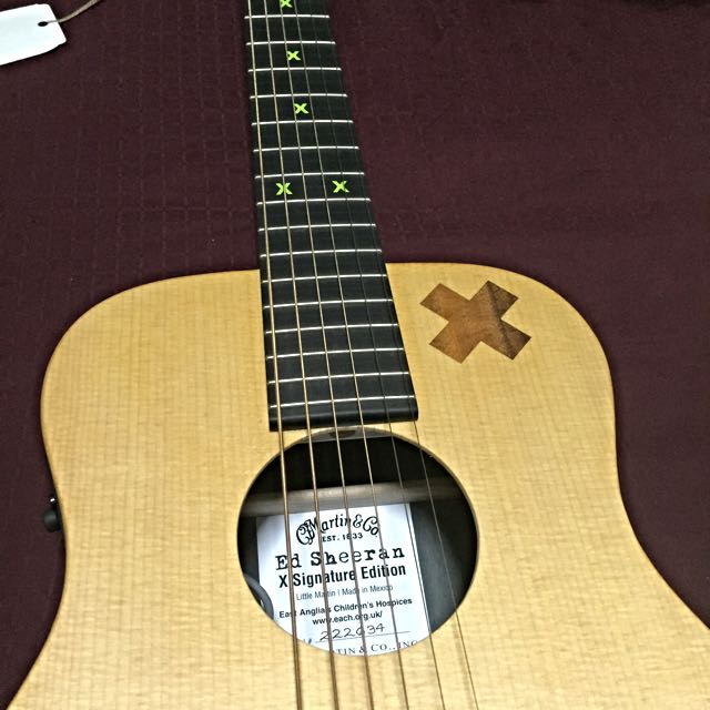 Ed Sheeran X Signature Edition Little Martin, Hobbies & Toys, Music ...