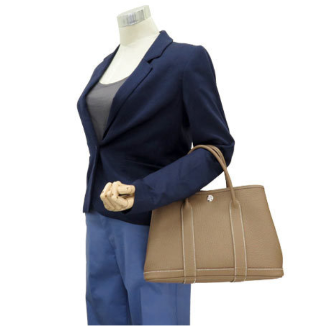 HERMES GARDEN PARTY TPM EBENE NEGONDA STAMP T 1669718, Luxury, Bags ...