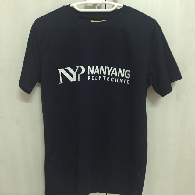 Navy Blue Nanyang Polytechnic Shirt, Men's Fashion, Tops & Sets, Formal ...