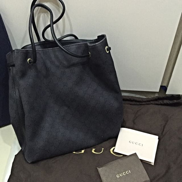 Gucci Tweed Tote Bag, Luxury, Bags & Wallets on Carousell