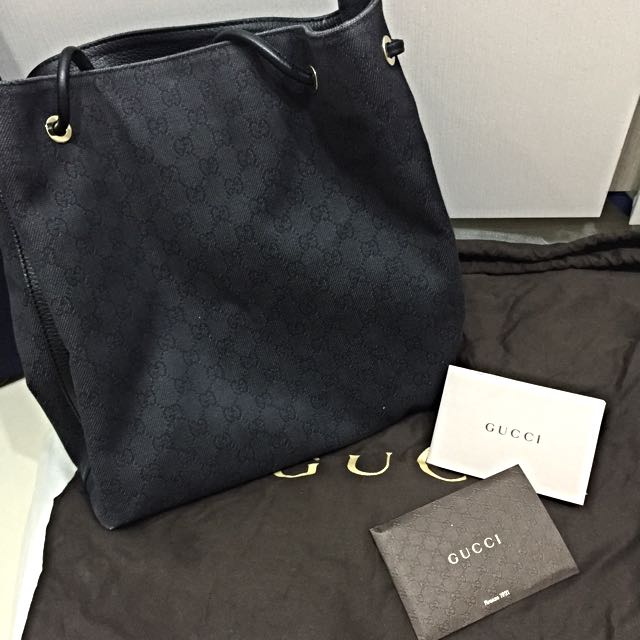 Gucci Tweed Tote Bag, Luxury, Bags & Wallets on Carousell