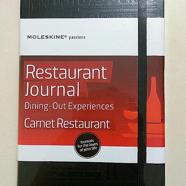 Moleskine Restaurant Journal (Original), Hobbies & Toys, Stationery ...