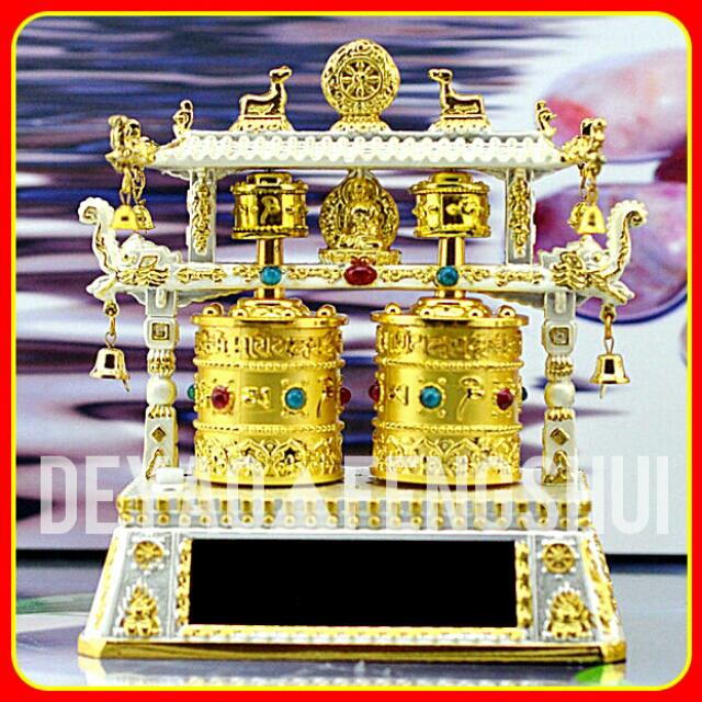 BN Tibet Style Solar Prayer Wheels Solar Powered Dharma Wheel Car Home ...