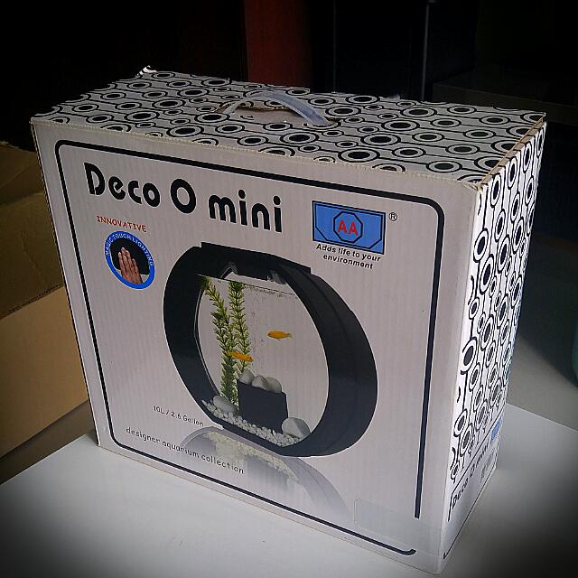 (ITEM RESERVED) Deco O Mini Designer Fish Tank... 10 litres... (Used ...