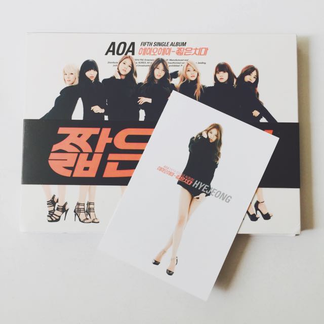 Aoa 5th Single Album Mini Skirt Hyejeong Photocard Hobbies And Toys Memorabilia