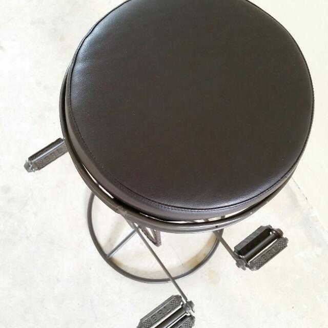 Industrial Cycle Pedals Bar Stool, Furniture & Home Living, Furniture ...