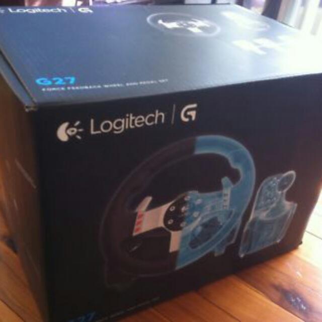 LOGITECH G27 FORCE FEEDBACK RACING WHEEL AND PEDAL SET, Men's Fashion ...
