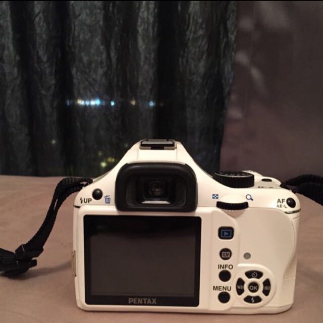 Pentax White KX DSLR, Photography, Cameras on Carousell