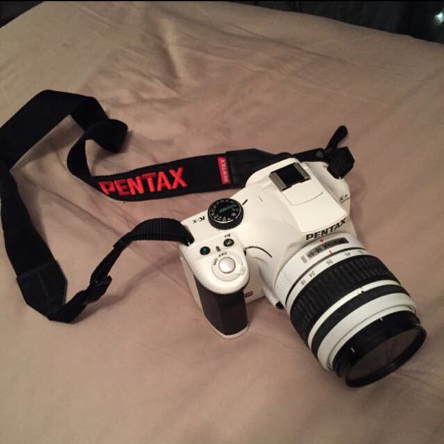 Pentax White KX DSLR, Photography, Cameras on Carousell